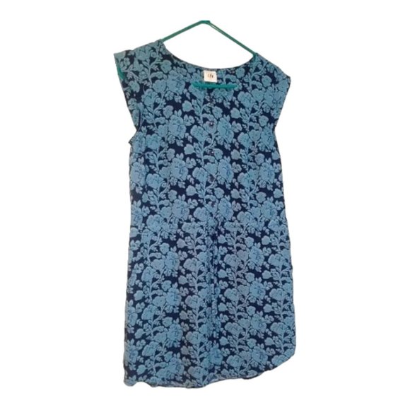 CAbi | Dresses | Cabi Java Dress Indigo Floral Print | Poshmark